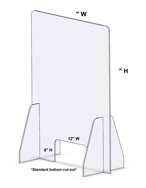 Flat Packed Puzzle Sneeze Guards / Barriers - store.plastechonline.com
